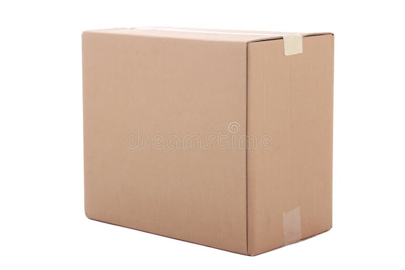 Empty brown cardboard box stock image. Image of cardboard - 34595267