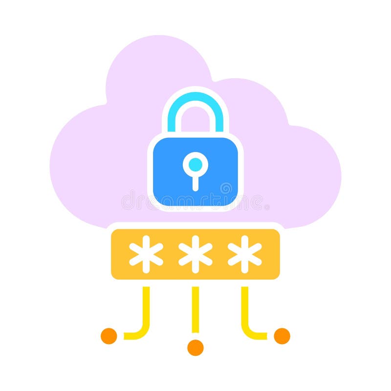Password Secret Icon. Pin Code Lock Vector Illustration Stock Vector ...