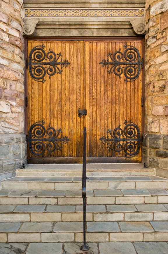 Closed Church Doors stock photo. Image of architecture - 4924854