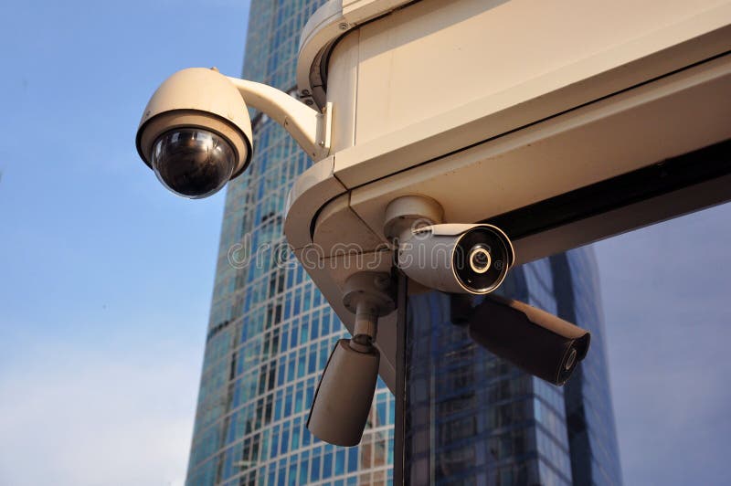 Closed Circuit Camera Multi-angle CCTV System Stock Image - Image of ...