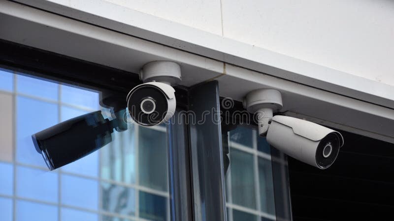Closed Circuit Camera Multi-angle CCTV System Stock Image - Image of ...