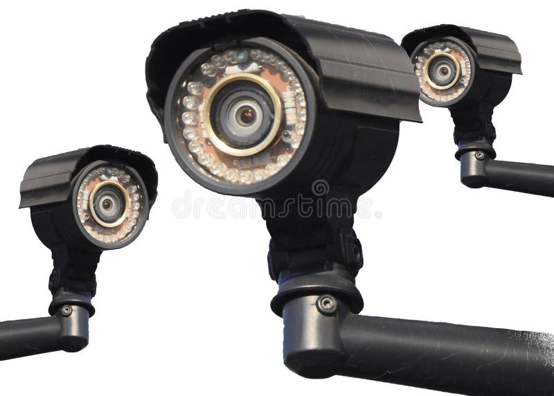 Closed Circuit Camera Multi-angle CCTV System Stock Image - Image of ...
