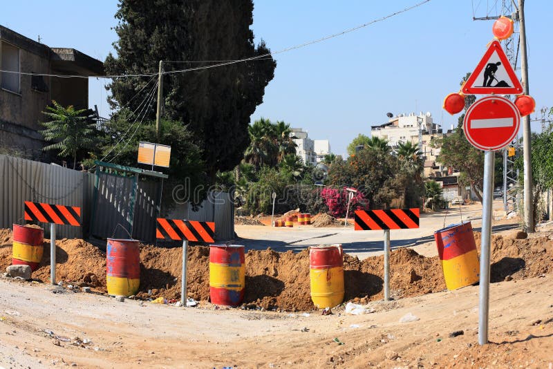 Closed city stock image. Image of marking, board, roadsign - 27466833