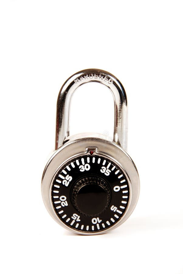 Combination lock stock image. Image of combination, chromium - 18691449