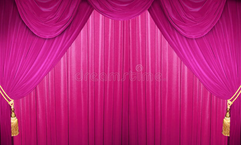 Closed curtain stock image. Image of fabric, classical - 24107335