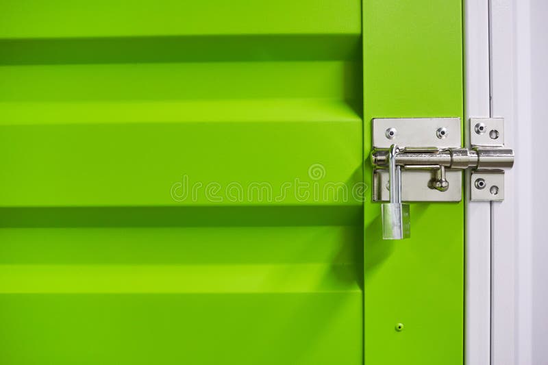 Closed door of storage box stock photo. Image of entrance - 171900050