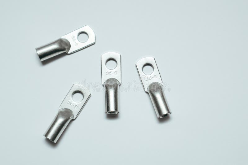 Closed-end Ring Terminal. Crimp Terminals for Electrical Wires, Tools ...