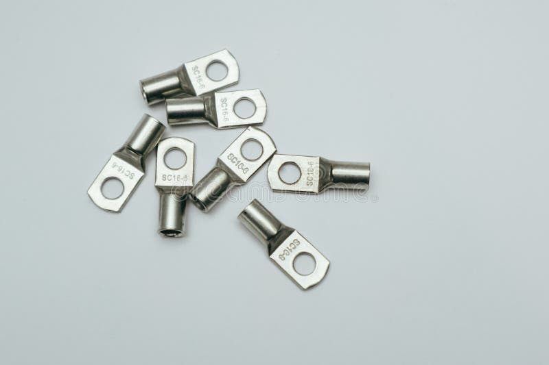 Closed-end Ring Terminal. Crimp Terminals for Electrical Wires, Tools ...