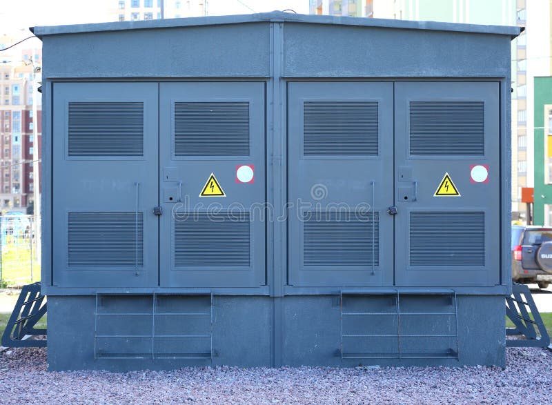 Closed Entrance To the Transformer Box Stock Photo - Image of ...