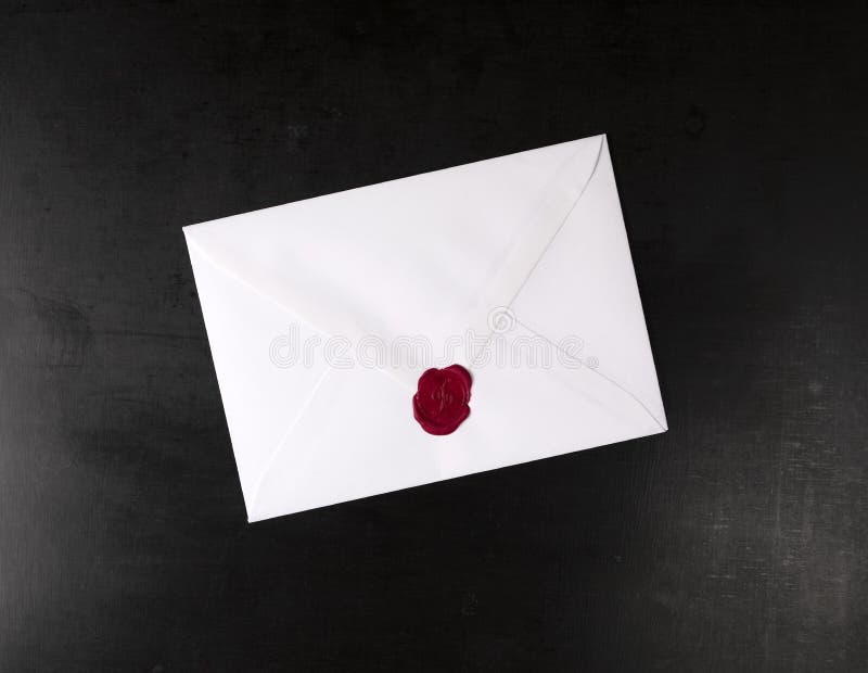 Closed envelope stock image. Image of correspondence - 11273795