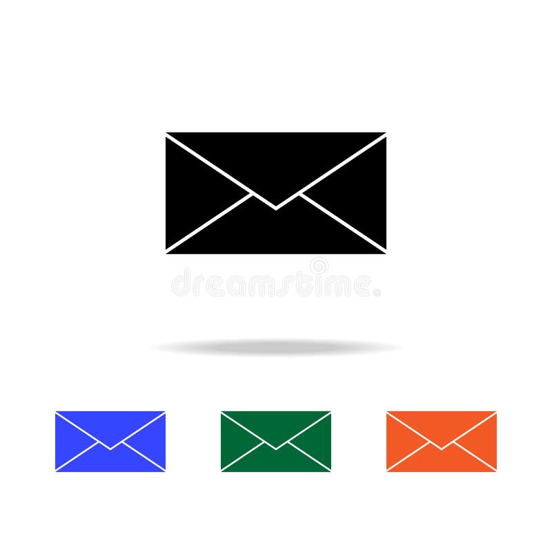 Closed Envelope Icon. Elements of Simple Web Icon in Multi Color ...