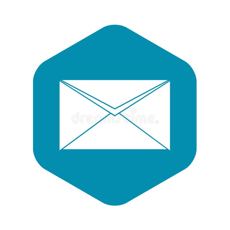 Closed Envelope Icon, Simple Style Stock Vector - Illustration of post ...