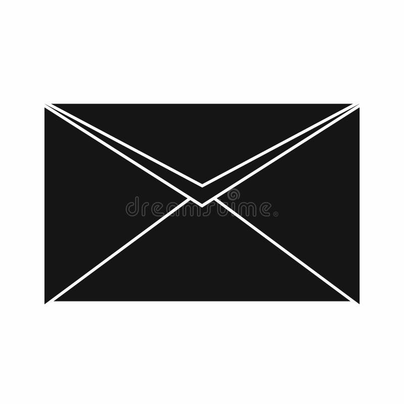 Closed Envelope Icon, Simple Style Stock Vector - Illustration of ...