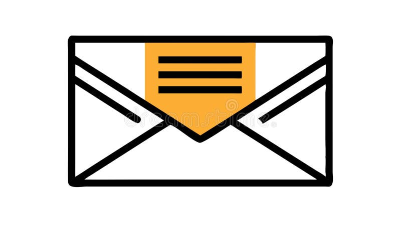 Closed Envelope with Mail Symbol, New Message and Communication Icon ...