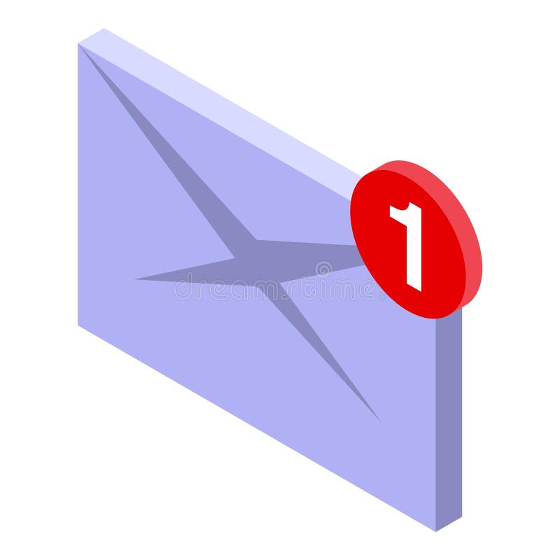Envelope Showing Unread Message Notification Icon Stock Vector ... Envelope Showing Unread Message Notification Icon Stock Vector ...