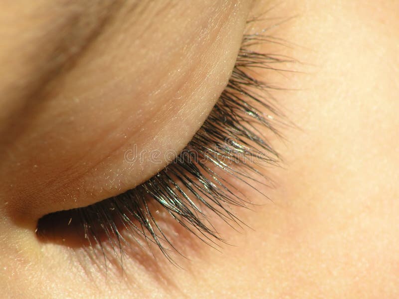 Closed eye stock photo. Image of brow, baby, skin, intimacy - 540942