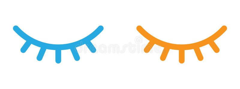 Closed Eye Linear Icon. Simple Symbol of Eye. Human Eye Icon Stock ...