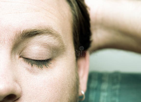 Closed eyes stock photo. Image of pores, concept, features - 1864074