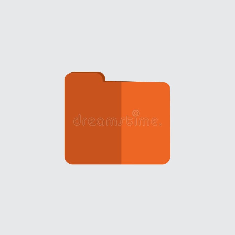 Closed folder icon stock vector. Illustration of organizing - 87253831