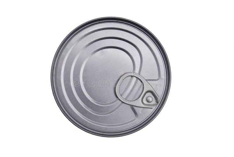 Closed Food Can Isolated on White Background Stock Image - Image of ...