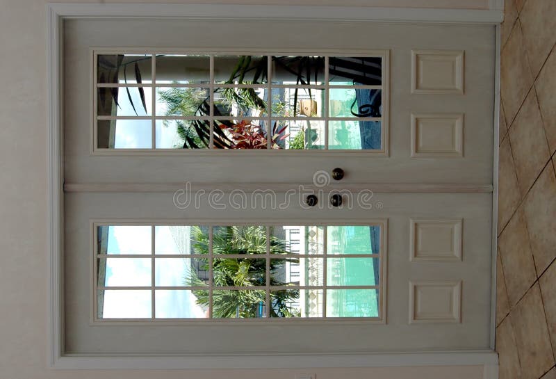 Closed French doors stock photo. Image of white, closed - 1133416