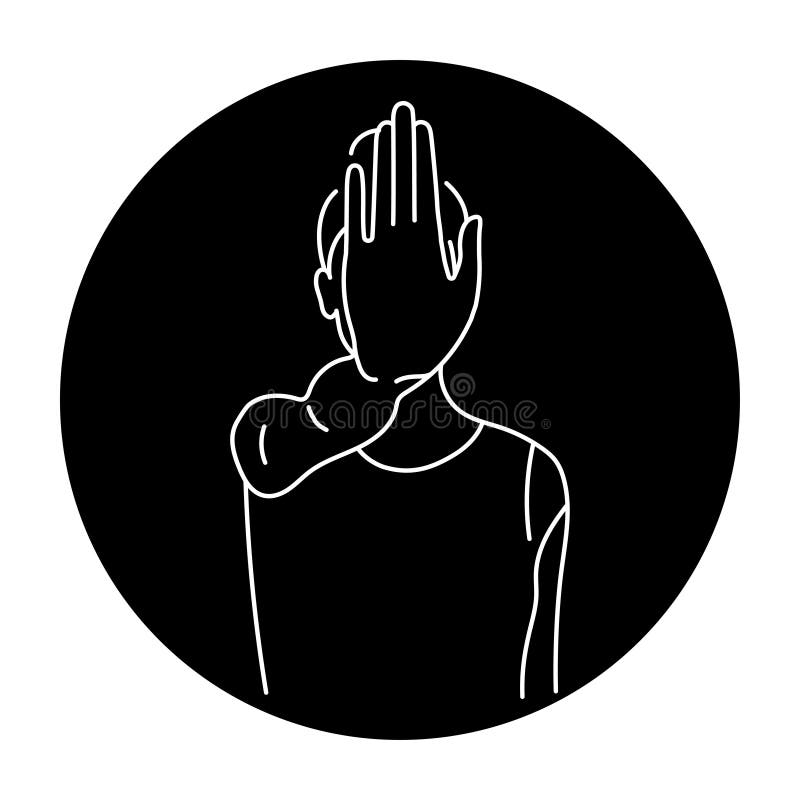 Closed Girl Color Line Illustration Stock Vector - Illustration of ...