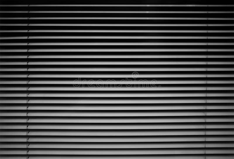 Closed Grey City Blinds Texture Background Stock Photo - Image of align ...