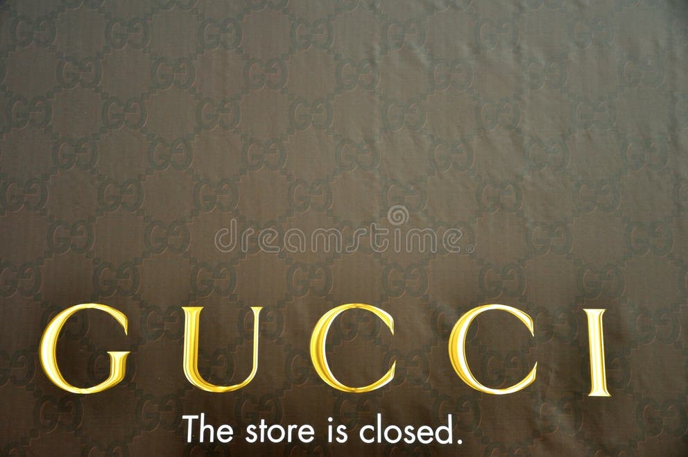 Closed Gucci Store in Italy Editorial Stock Image - Image of collection ...