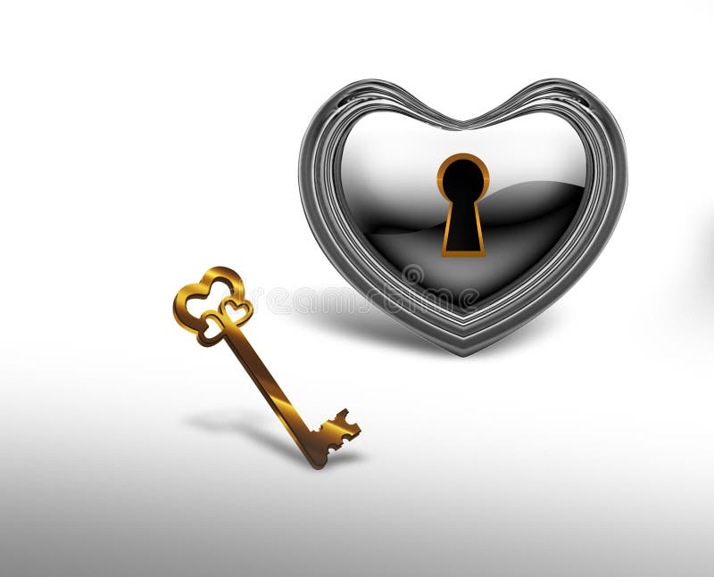 Closed heart stock illustration. Illustration of design - 21608671