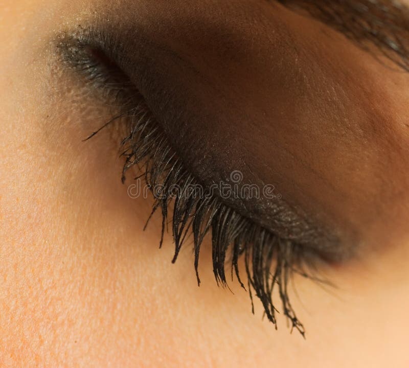 Closed human eye stock photo. Image of woman, closed, health - 5570918