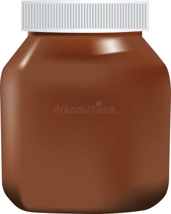 Classic nutella stock vector. Illustration of white - 240814311