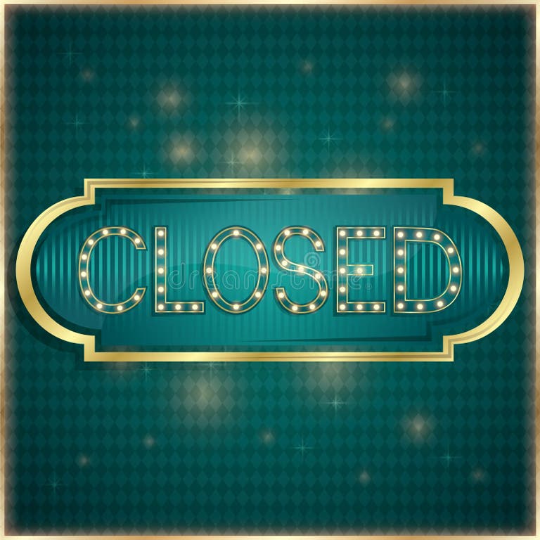 Closed Label. Vector Illustration Decorative Design Stock Vector ...