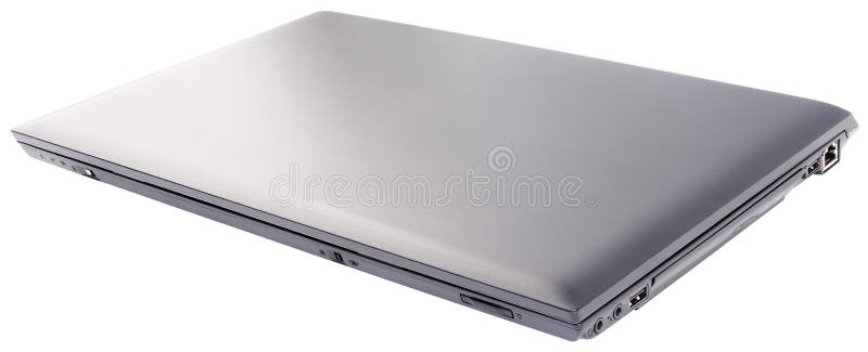 Closed laptop isolated stock photo. Image of technology - 25105260