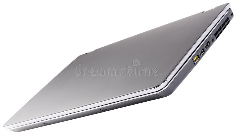 Closed laptop stock photo. Image of white, equipment - 60371418