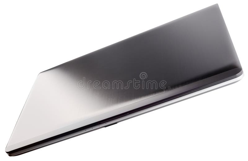 Closed laptop isolated stock photo. Image of notebook - 25105260