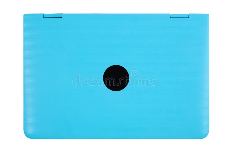 Laptop in closed top view stock image. Image of computing - 79602395