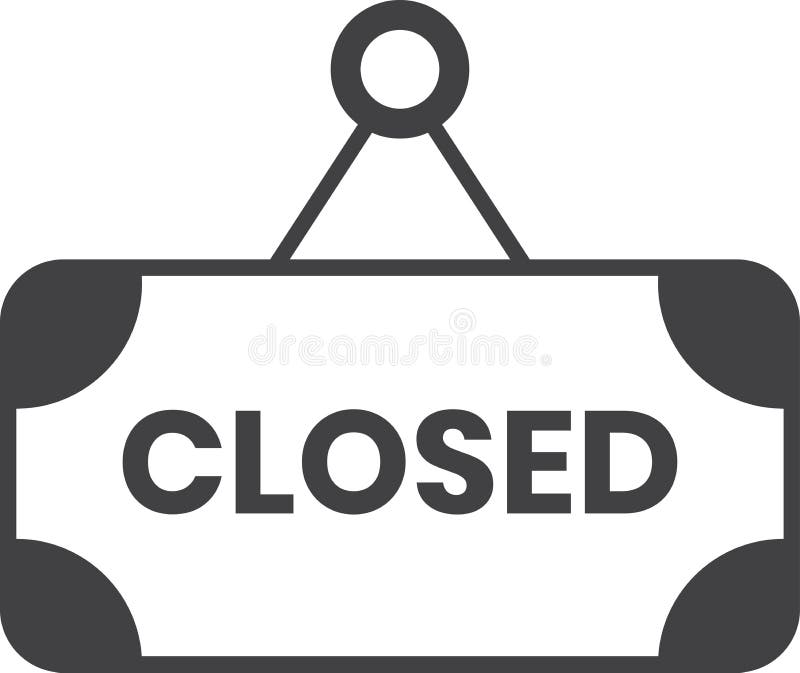 Chalkboard Closed Sign Stock Illustrations – 193 Chalkboard Closed Sign ...