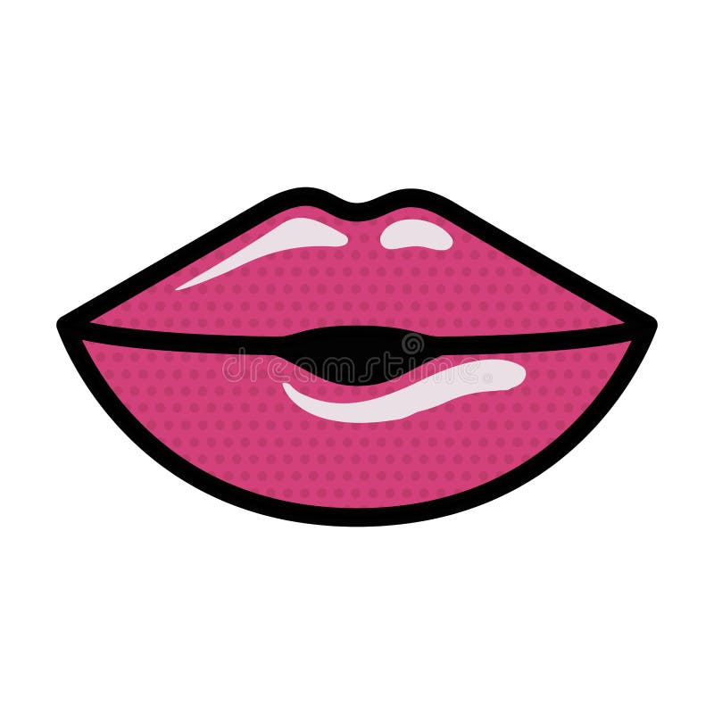 Closed Lips Avatar Character Stock Vector - Illustration of trend, full ...