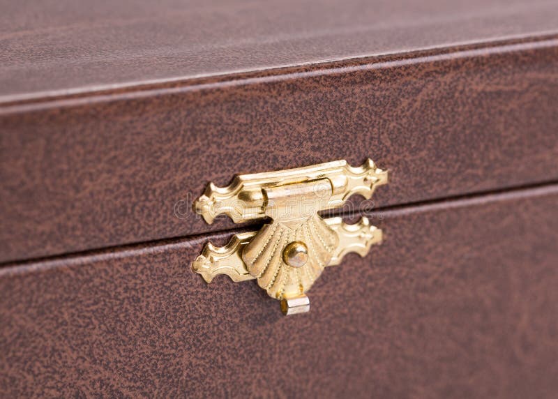 Closed Lock on the Front of the Box Stock Image - Image of business ...