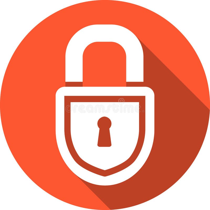 Closed lock icon stock vector. Illustration of login - 103761548