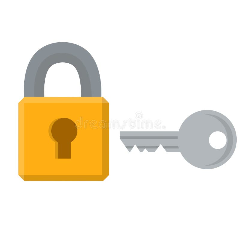 Closed Lock and Keyhole. Protection and Security Stock Vector ...