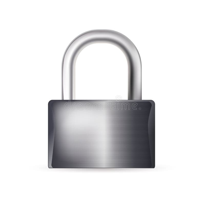 Closed lock stock vector. Illustration of enforced, encryption - 33030214