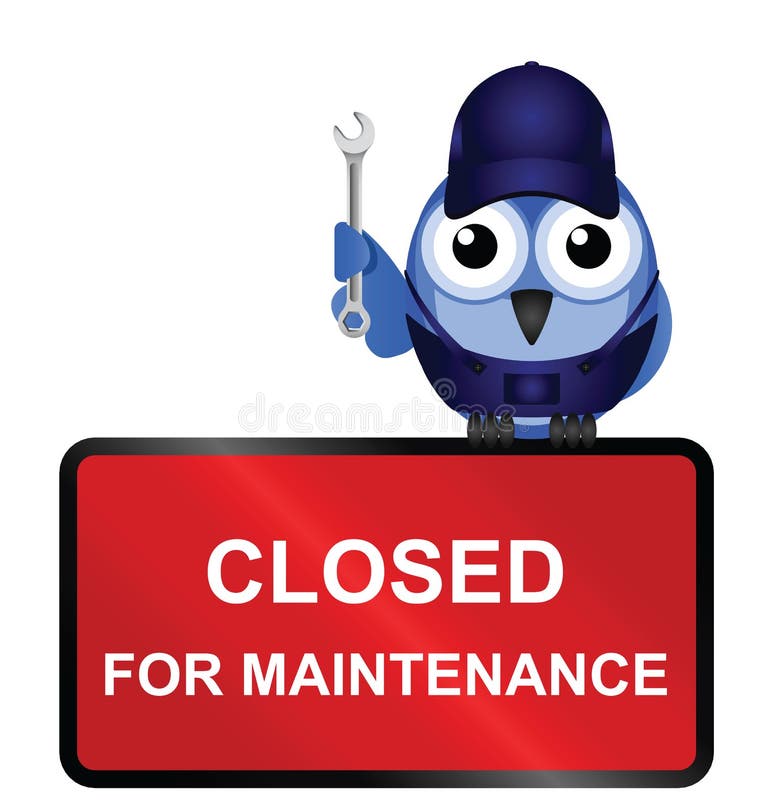 Closed Maintenance Sign Stock Illustrations – 1,483 Closed Maintenance ...