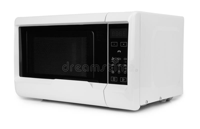 Closed microwave isolated stock photo. Image of warm - 111742462