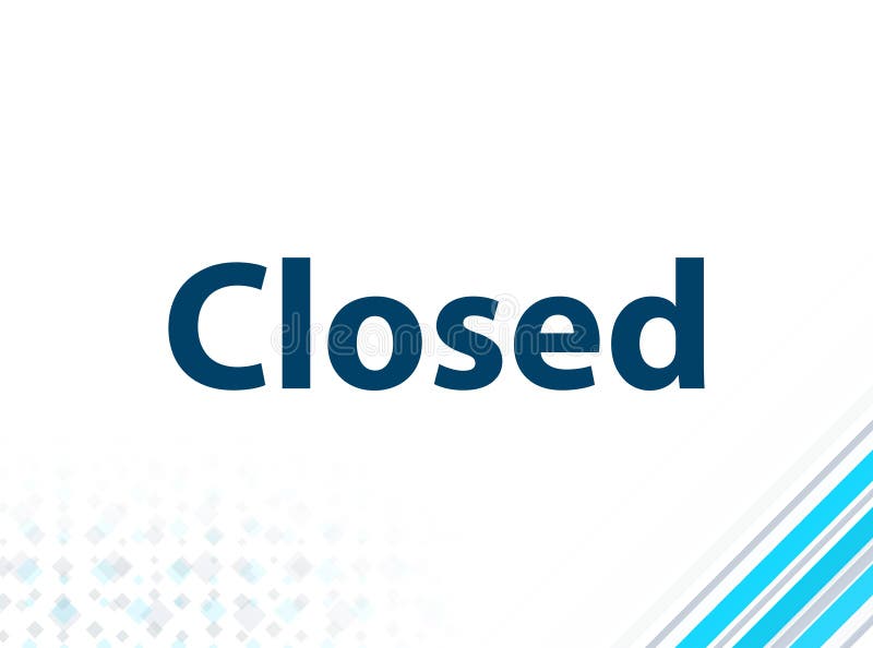 Closed Modern Flat Design Blue Abstract Background Stock Illustration ...