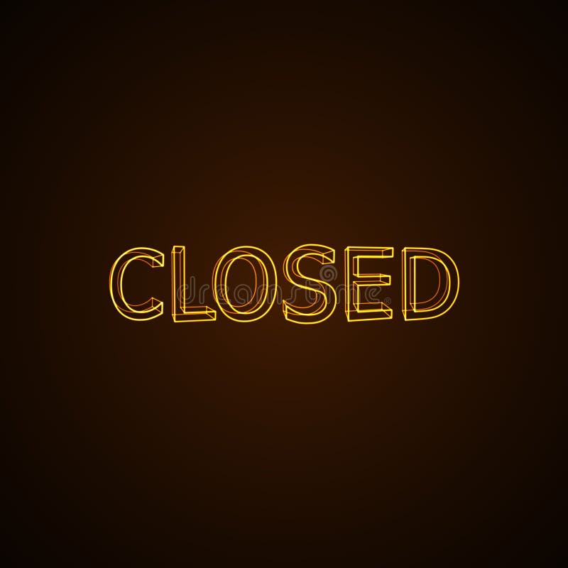 Neon Closed Sign Stock Illustrations – 3,012 Neon Closed Sign Stock ...