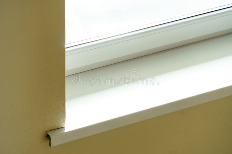 Closed New PVC Windows with Double Glazing in the Room. Installation ...