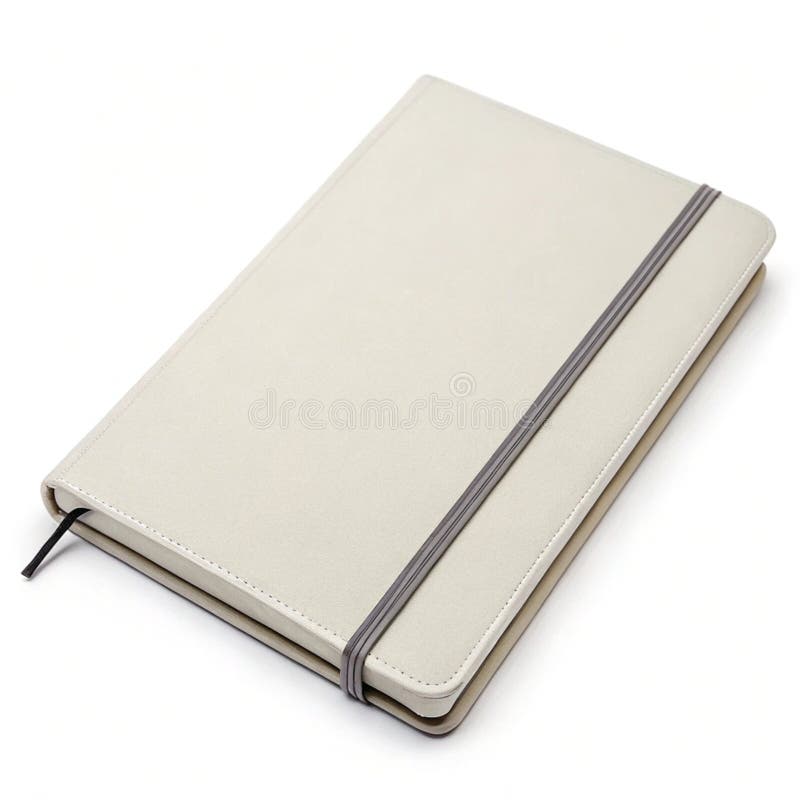 Closed Notebook Isolated on White Background Stock Illustration ...