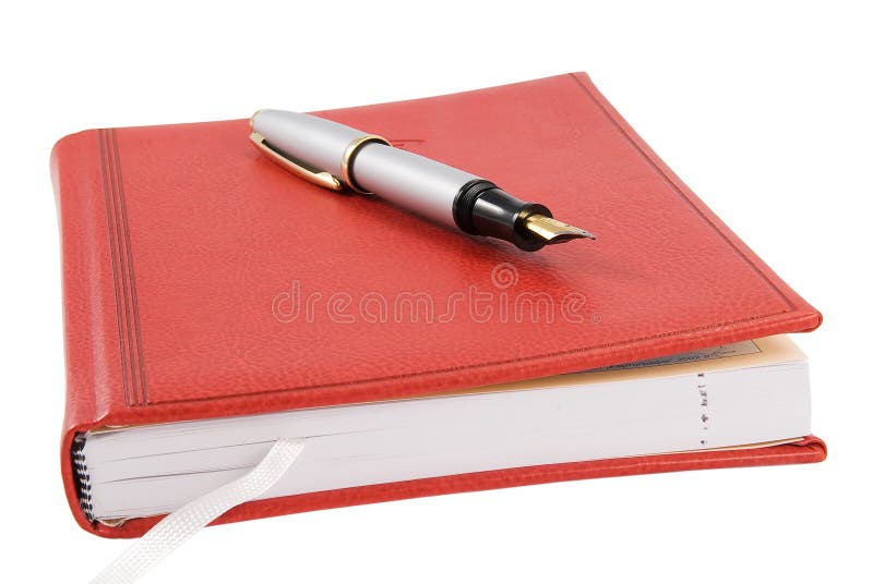 Closed notebook and pen stock image. Image of closed - 14652409