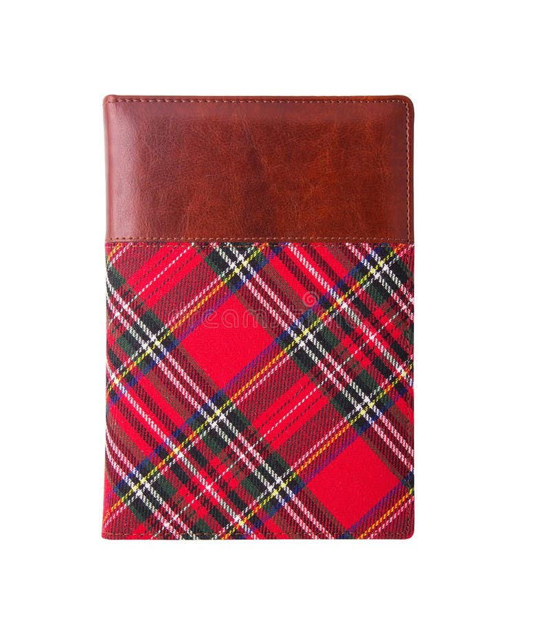 Closed Notepad in the Tissue Cover. Notepad with a Red Cover. Isolated ...